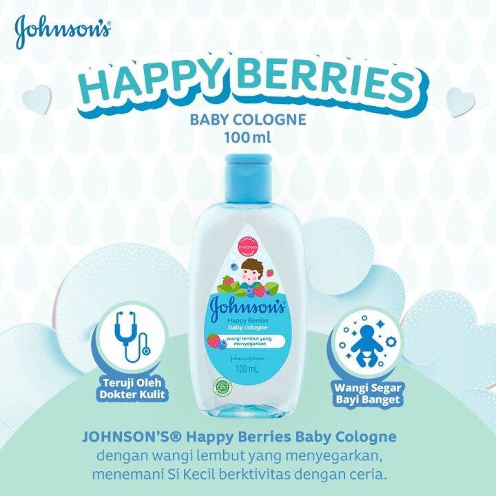 Johnson baby cologne happy berries 100 ml | Lazada Indonesia