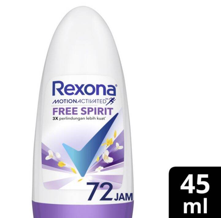 Rexona Women Deodorant Roll on Free Spirit - 45ml | Lazada Indonesia