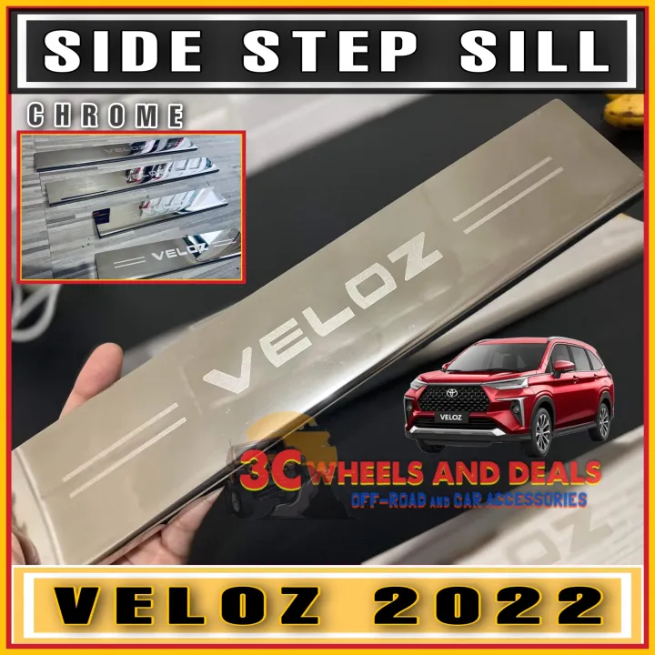 TOYOTA VELOZ 2022 SIDE STEP SILL in CHROME (VELOZ ACCESSORIES) | Lazada PH