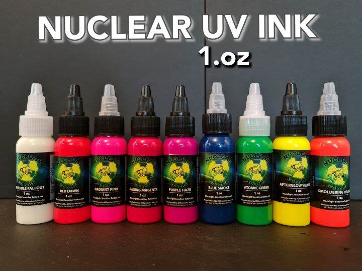 สีUV - Nuclear Colors.ของแท้ ขนาด30ml. และ ขนาด 7ml(ขวดเทแบ่ง) | Lazada ...