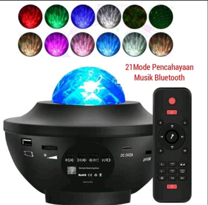Ready LED Starry Galaxy Projector Night Light Lampu Proyeksi Langit ...