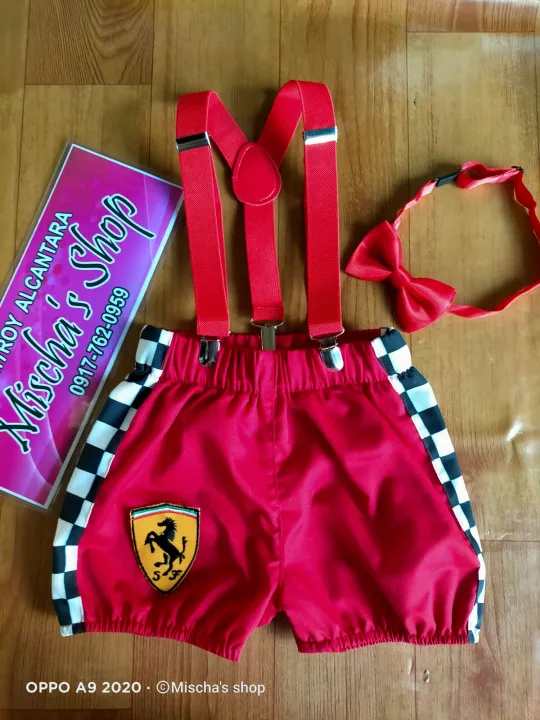 Ferrari Racing Costume for smash cake photoshoot | Lazada PH