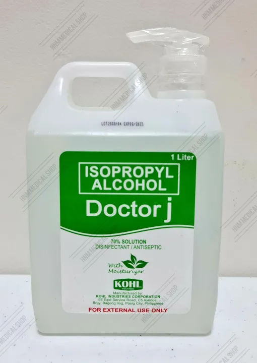 Alcohol 70% Solution Isopropyl 1L Pump Doctor J | Lazada PH
