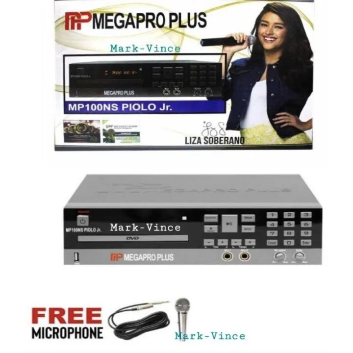 Megapro plus mp100ns piolo jr. with platinum mic DM-8000 DVD / USB player with over 19,000 songs ...