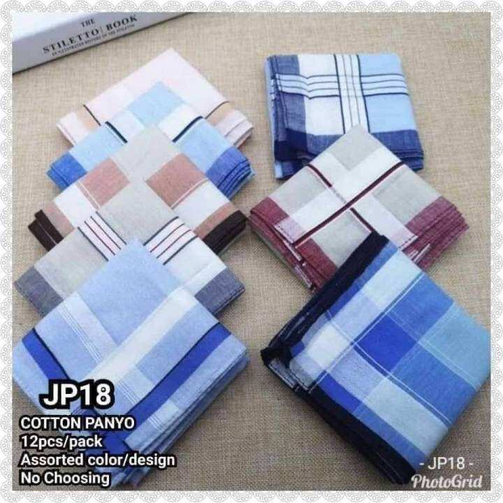 RK-12PCS/PACK COTTON PANYO UNISEX ASSORTED COLORS AND DESIGN | Lazada PH