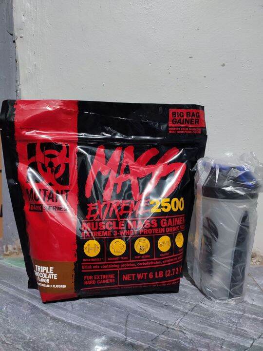 MUTANT MASS EXTREME 2500 6LBS FREE SHAKER | Lazada PH