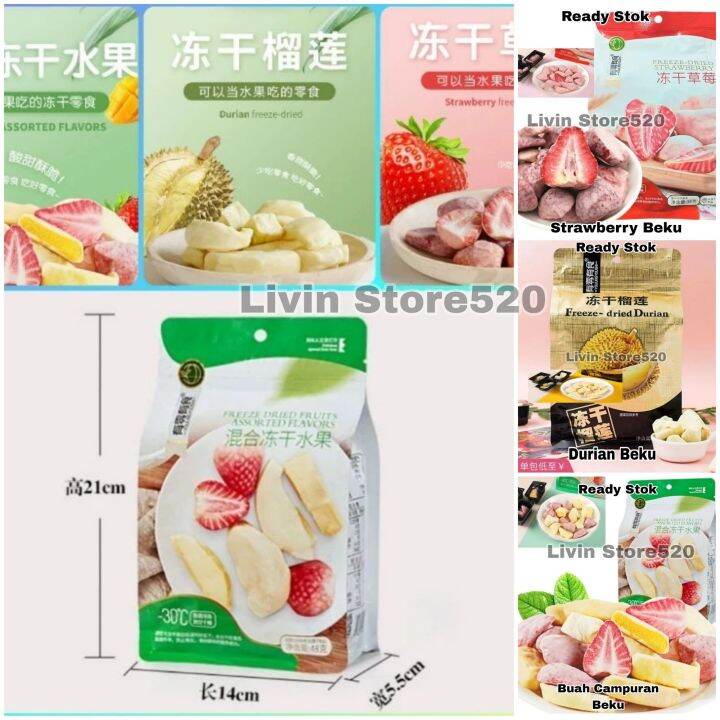 Cemilan/Snack Viral Premium有零有食Freeze Dried Fruit Aneka Buah Beku 38gr ...