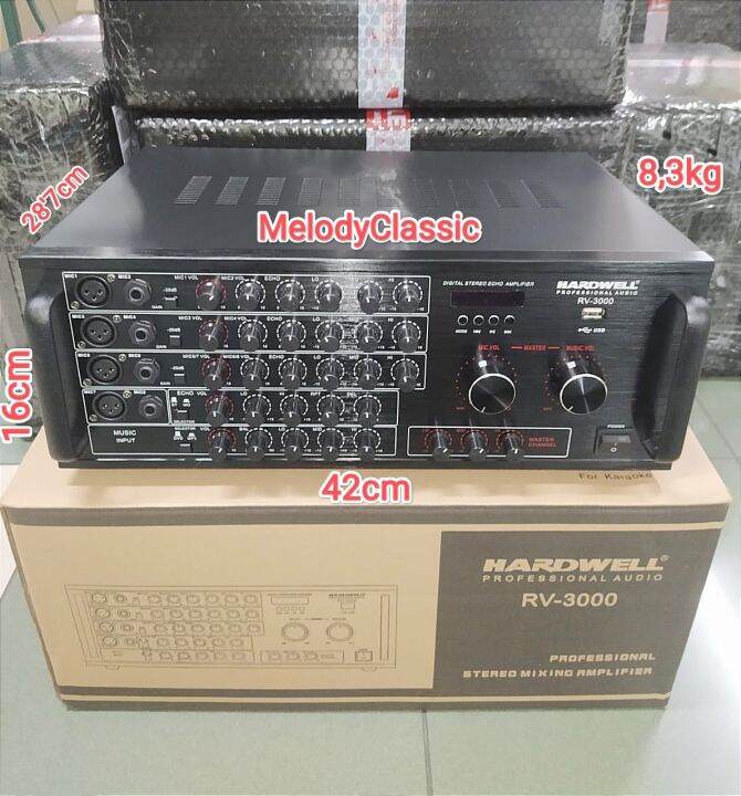 Power Amplifier Hardwell Rv 3000 750Watt Bluetooth Original | Lazada ...