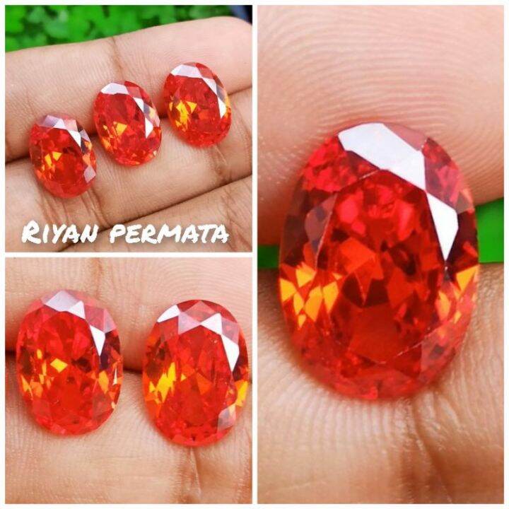 Batu permata orange safir paparacha | Lazada Indonesia