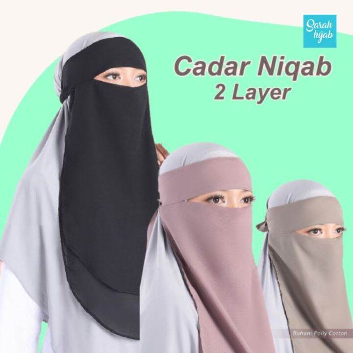 Cadar Tali Niqab 2 Layer Bahan Polycotton Bentuk Oval Premium | Lazada Indonesia