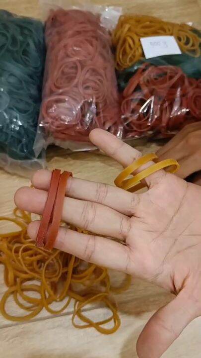 หนังยาง ยางวง เส้นใหญ่ ยางรัดของ ยางเส้น หนา 0.5 cm. (แพ็คละ 250 กรัม ...