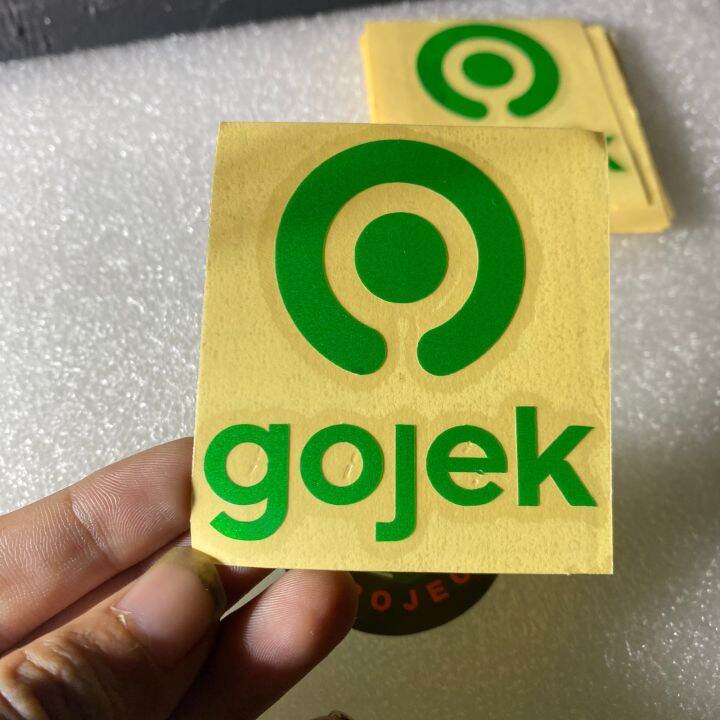 Sticker gojek cutting sticker bahan berkualitas stiker motor dan helm ...