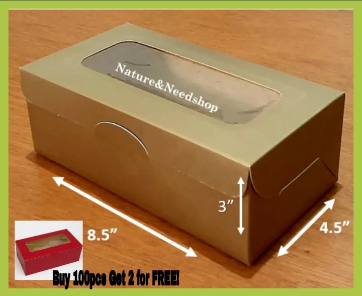 loaf bread box (8 1/2 X 4 1/2 X 3) 20pcs/50pcs/100pcs | Lazada PH