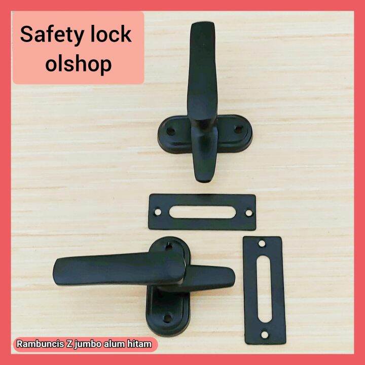 rambuncis Grendel jendela black hitam | Lazada Indonesia