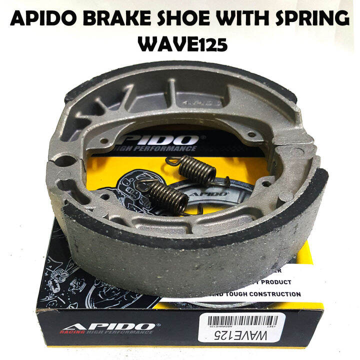 APIDO Brake Shoe With Spring Honda WAVE125 WAVE100 WAVE100-R WAVE110 ...