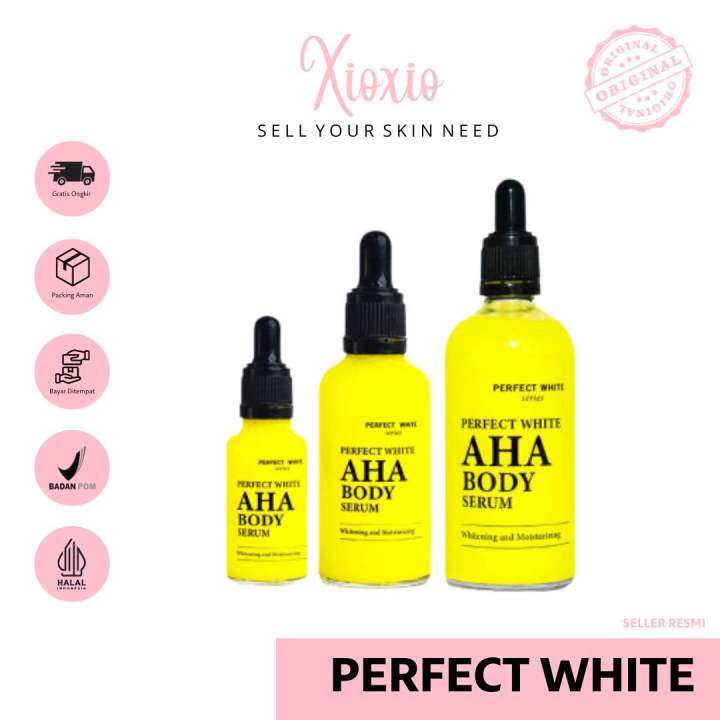 PERFECT WHITE AHA BODY SERUM 50ML BIG SIZE WHITENING AND MOISTURIZING AHA BODY SERUM BY PERFECT ...