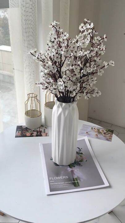 Bunga Sakura Mini Blossom Ranting Dahan Tangkai Plastik Daun Sakura ...