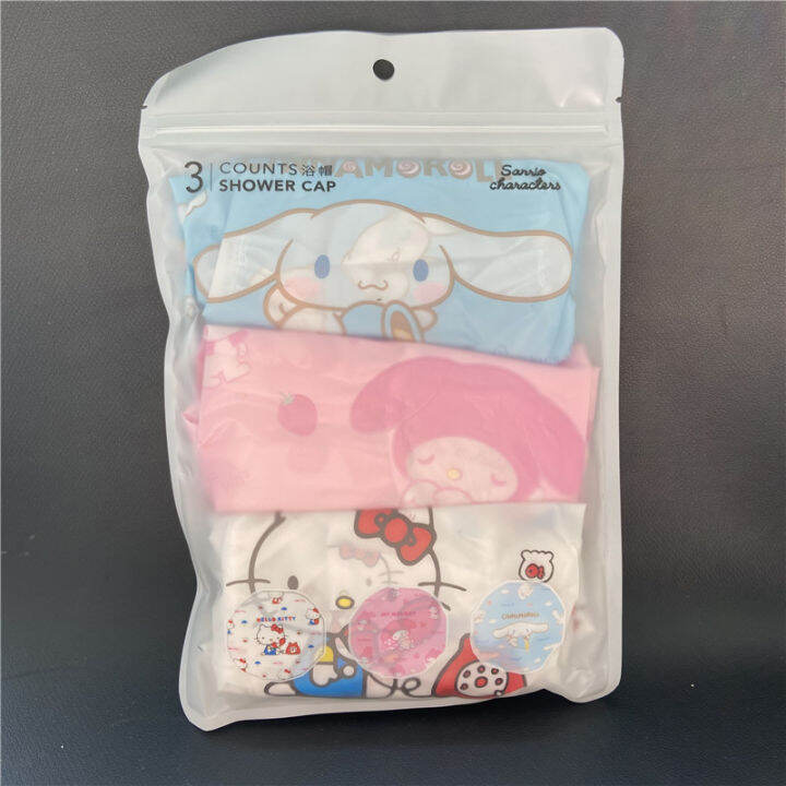MINISO Miniso Cartoon Shower Cap Waterproof Cap Adult and Children Bath ...