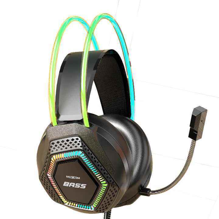 RGB GAMING HEADSET WITH MIC MOXOM MX-EP50 WITH MIC - MOXOM MX-EP50 | Lazada