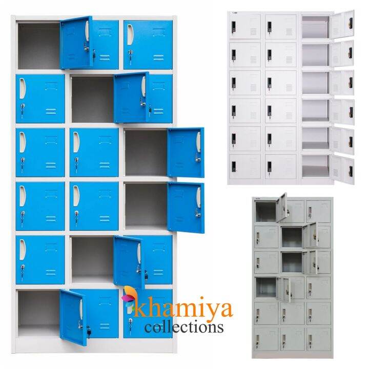 18 DOOR Storage Locker Key & Padlock, Gym Locker, Steel Locker ...