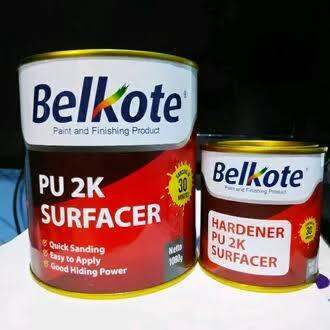 Belkote Epoxy PU 2K 1/4kg Filler Surfacer Cat Dasar Abu Abu | Lazada Indonesia