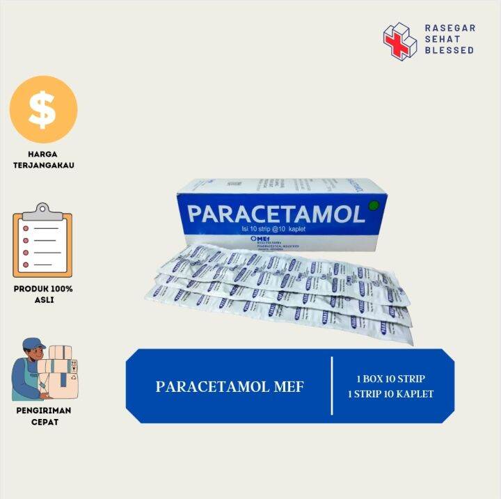 Paracetamol MEF 1 Box | Lazada Indonesia