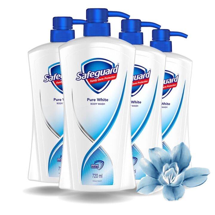 Safeguard Bodywash Pure White 4 Sets of 720ml | Lazada PH