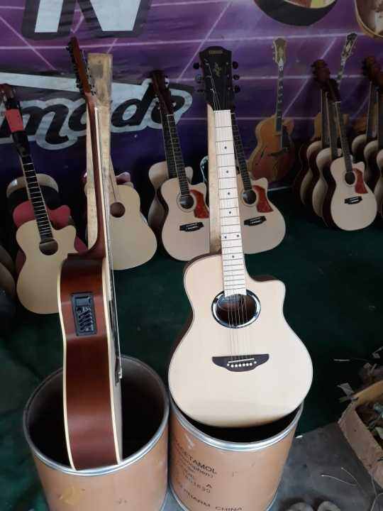 gitar akustik elektrik apx 500ii free packing kayu | Lazada Indonesia