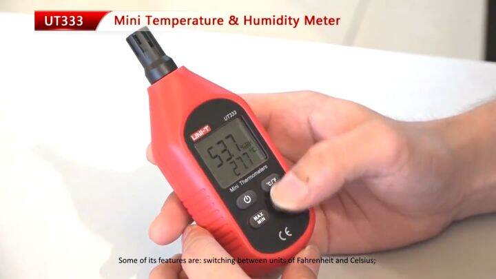 UNI-T UT333 เครื่องวัดอุณหภูมิรุ่นUT333,มิเตอร์วัดอุณหภูมิและความชื้นใน ...