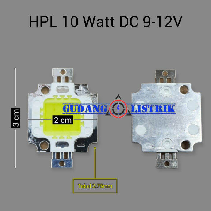 High Power Led HPL Segi 10W DC 9-12V | Lazada Indonesia