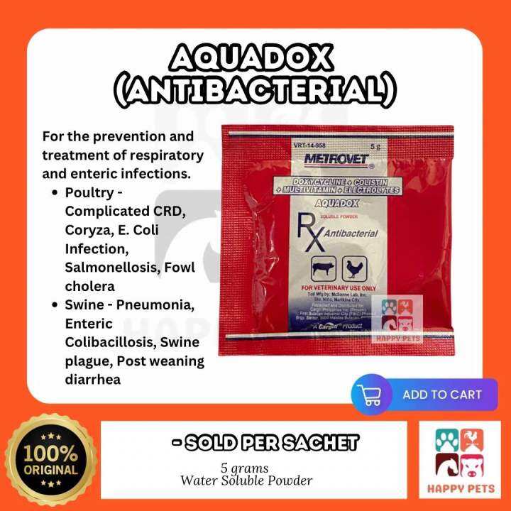 Aquadox Antibacterial 5g Water Soluble Powder - Sold Per Sachet | Lazada PH Aquadox Antibacterial 5g Water Soluble Powder - Sold Per Sachet | Lazada PH