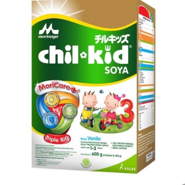 morinaga Chil-Kid 3 Soya Susu Pertumbuhan Anak 1-3 Tahun Vanila 600 g ...