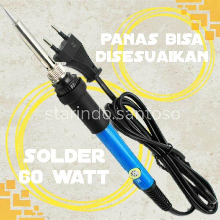 Solder 60w adjustable heat dengan pengatur suhu panas | Lazada Indonesia