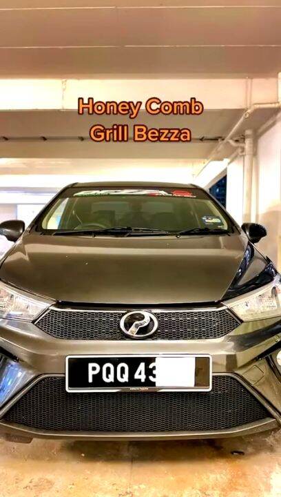 Perodua Bezza 2020-2022 Ready Cut Honeycomb Grill Full Set Top Bottom ...