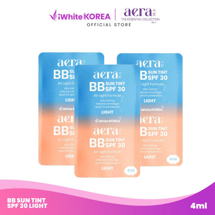 Aera by iWhite Korea BB Sun Tint SPF 30 Light Sachet 4ml x 3pcs | Lazada PH