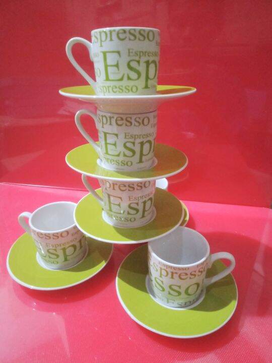 cangkir set keramik espresso 6pcs | Lazada Indonesia