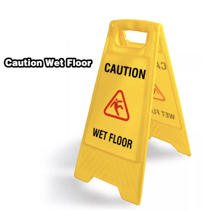 Caution Wet Floor Signage Foldable | Lazada PH