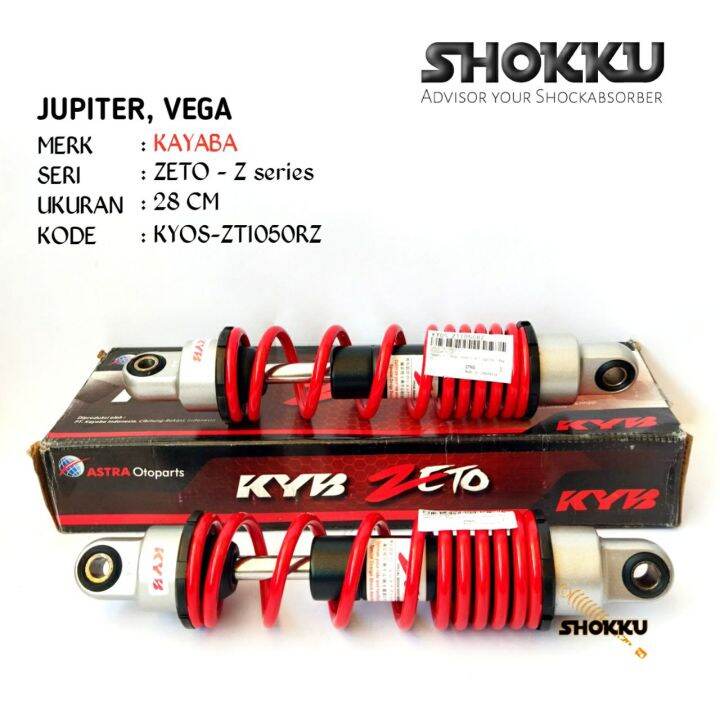Shock belakang jupiter vega merk kayaba zeto seri Z ukuran 28 cm ...