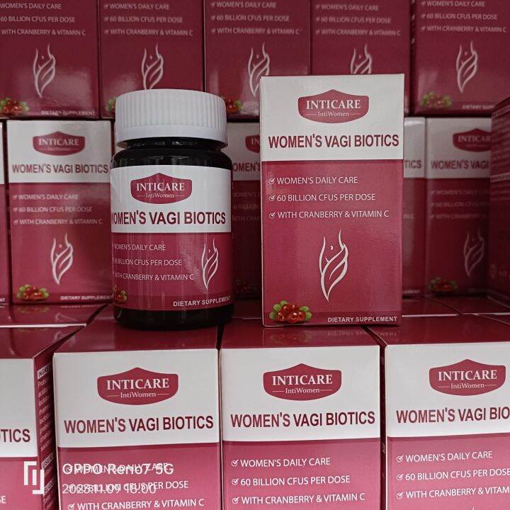 INTICARE WOMEN'S VAGI BIOTICS SUPPORT VAGINAL AND URINARY HEALTH 30 ...