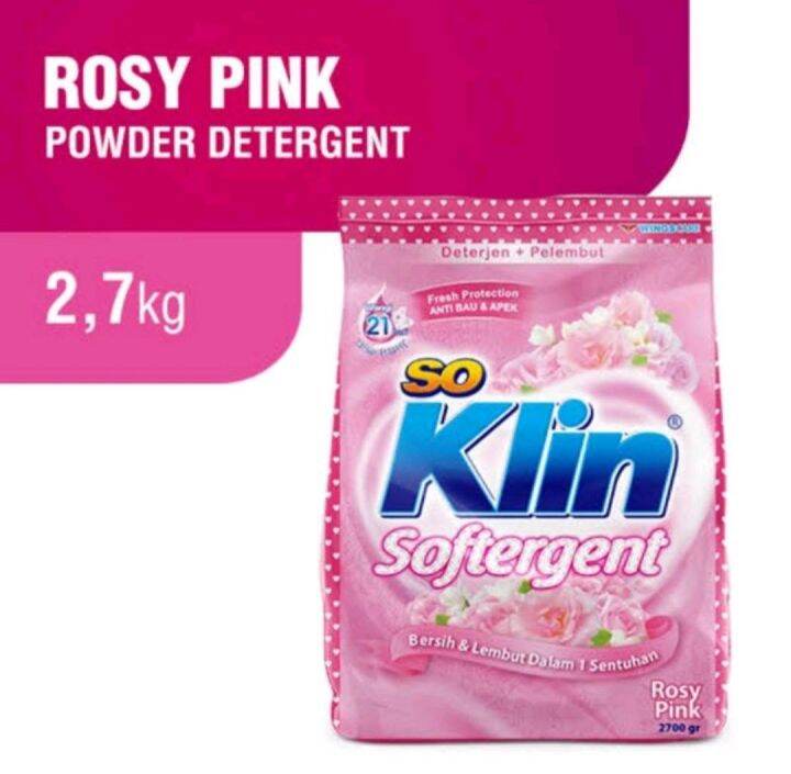 SO KLIN Softergent - Detergen Softener - 2.7kg / 2700 gr | Lazada Indonesia