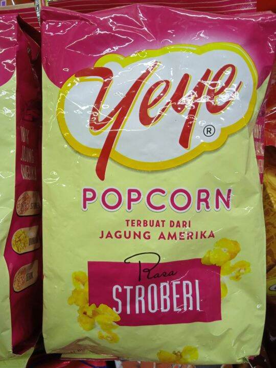Yeye PopCorn Rasa Strawberry dan Orange Manis | Lazada Indonesia