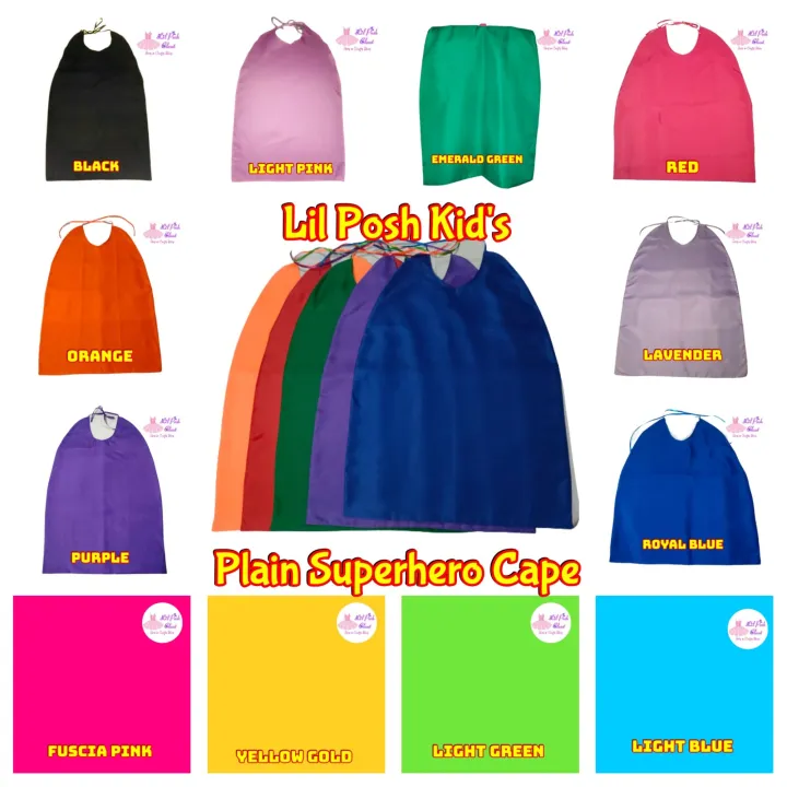 Lil Posh Kid's Plain Superhero Cape | Lazada PH