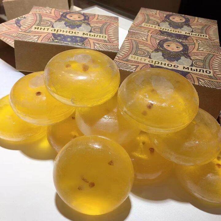 Crown Promotion! Russian Natural Amber Soap Essential Oil Handmade Soap ...