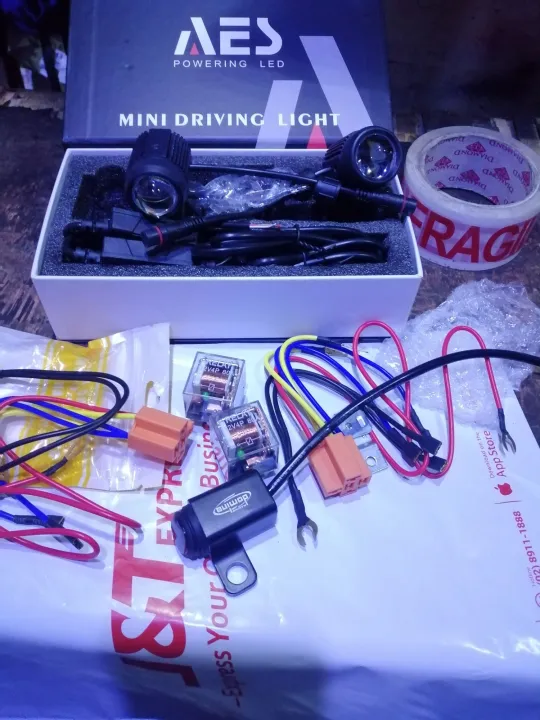Mini driving light v3 4wire 2pcs relay and 3way switch | Lazada PH
