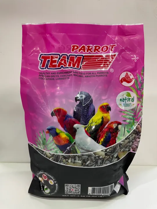 Team Parrot ทีมแพรอท อาหารนกสำหรับตระกูลนกแก้ว นกค็อกคาเทล พาราคีท นก ...