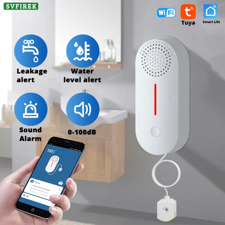 Tuya Smart Wifi Water Leakage Sensor Alarm Water Leakage Detector Flood ...