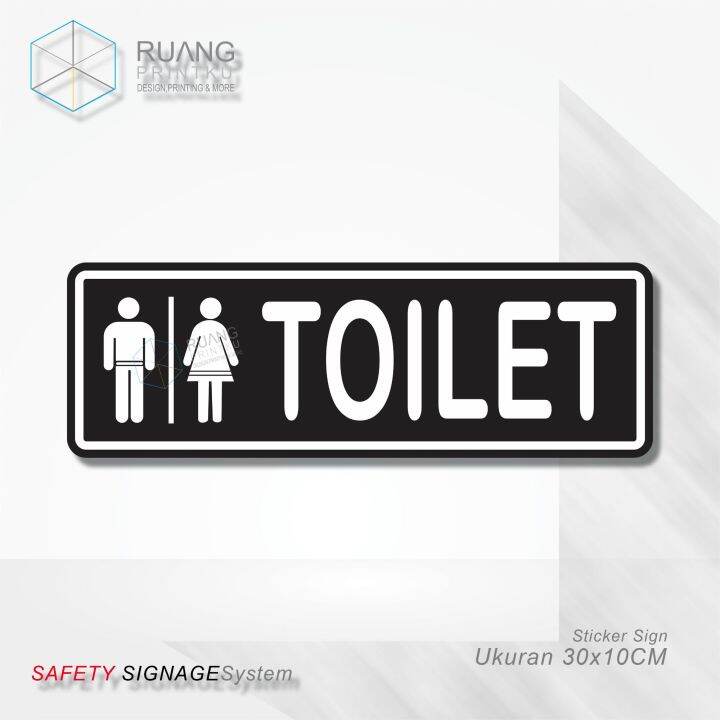 Sign STIKER TOILET | Lazada Indonesia