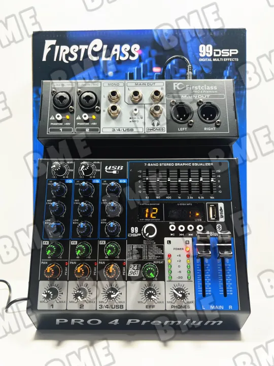 Mixer Audio Firstclass Pro 4 Premium Original 4 Channel | Lazada Indonesia