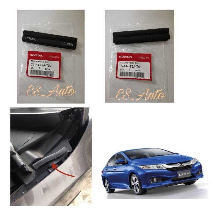 *ORIGINAL HONDA T9A CITY 2014-2017 FRONT BONNET HOOD RUBBER/ SEAL LH ...