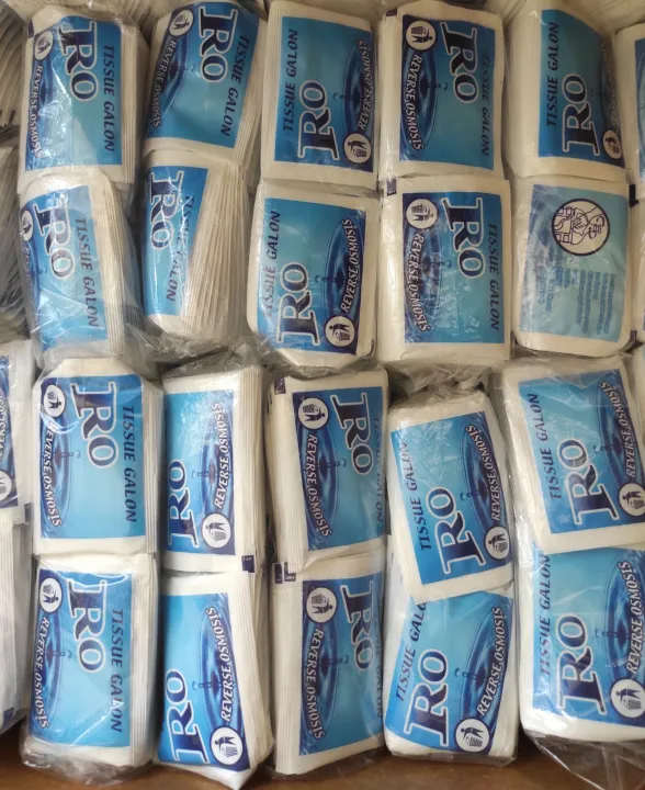 Tisu Galon merk RO harga paket 10pak isi 1000lembar | Lazada Indonesia